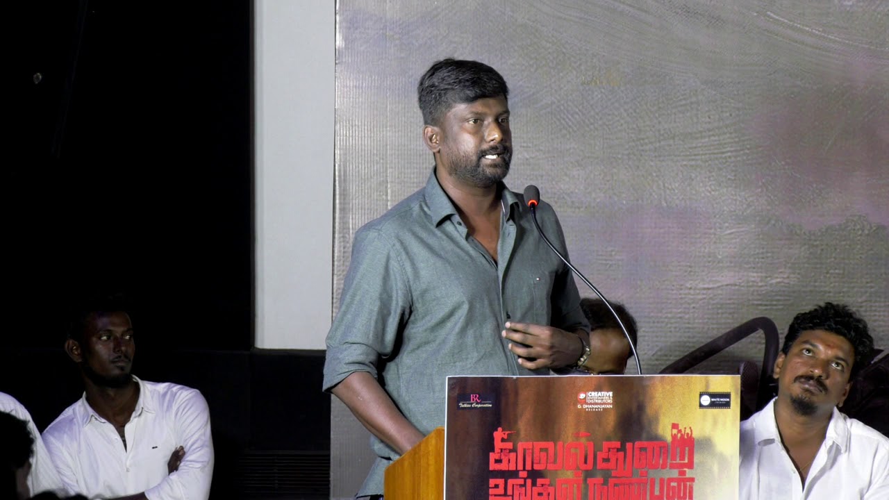 Actor speaks at Kaval Thurai Ungal Nanban Press Meet - YouTube