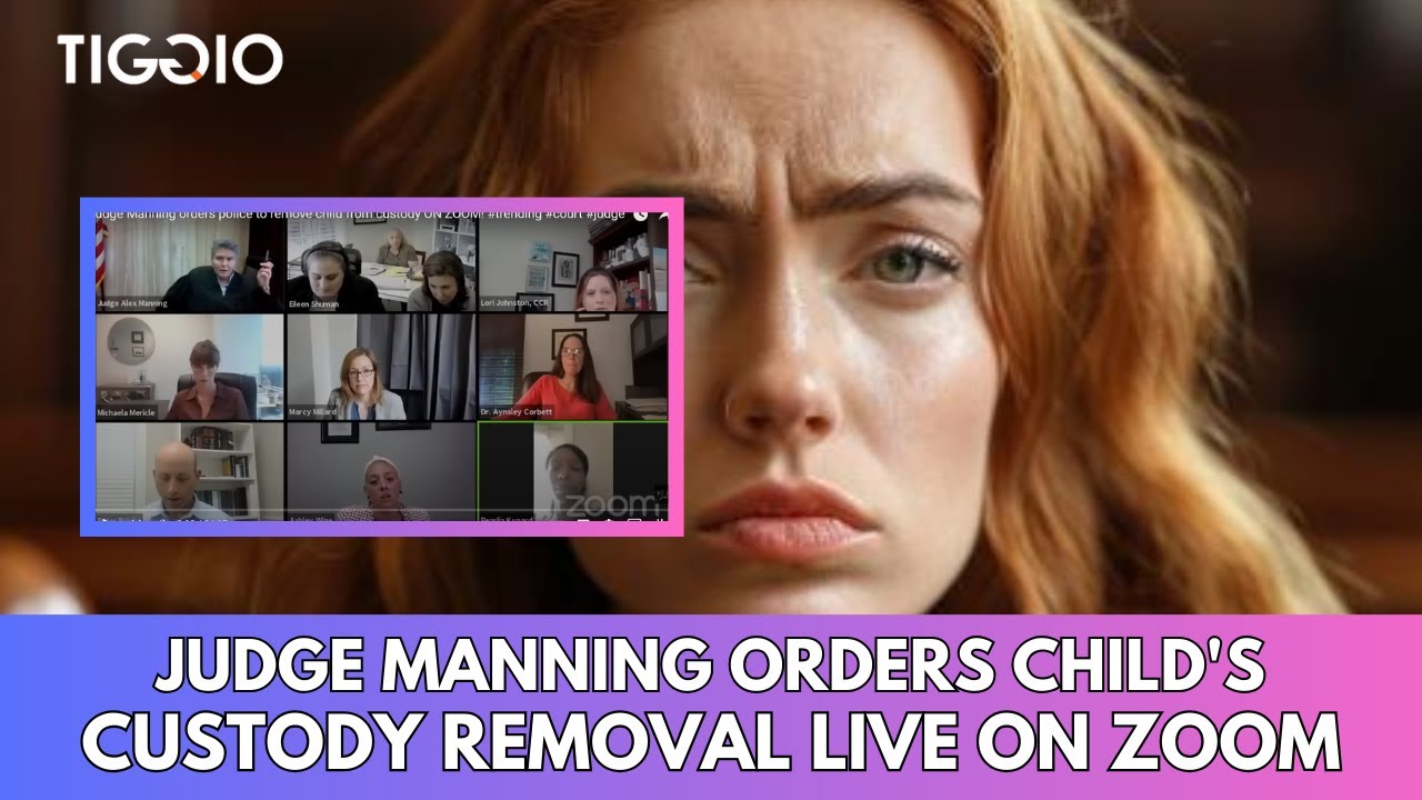 Judge Manning Orders Child's Removal From Custody Live On ZOOM! - YouTube