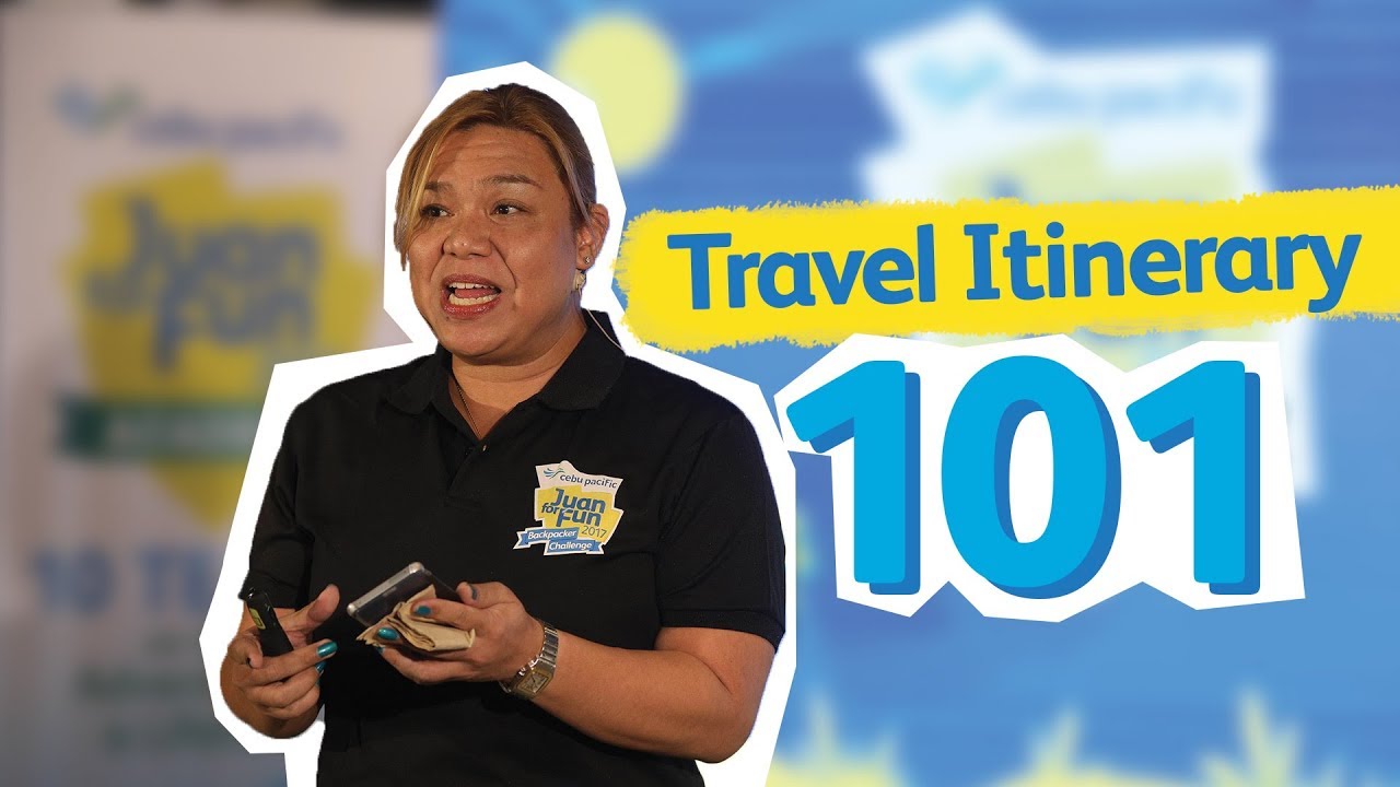 How to Create a Travel Itinerary: CEB Travel Talks by Jude Bacalso ...