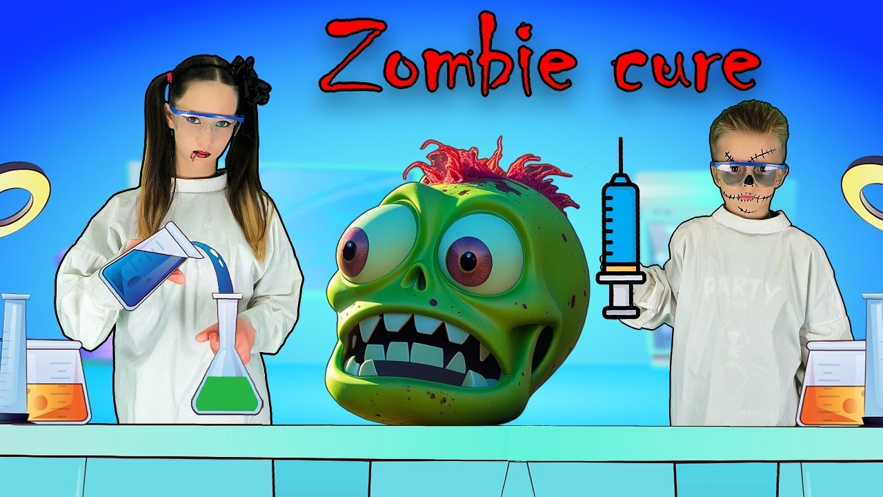 Zombie cure | Zombie Apocalypse | Zombie epidemic Song | Kids Halloween ...