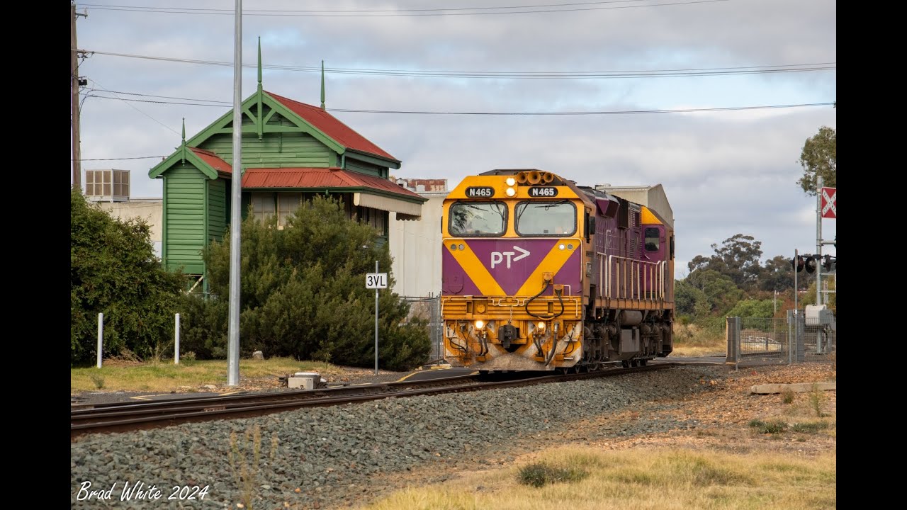 N465 and N474 on V/Line's 0097 & 8098 Bendigo North Workshops Transfers ...