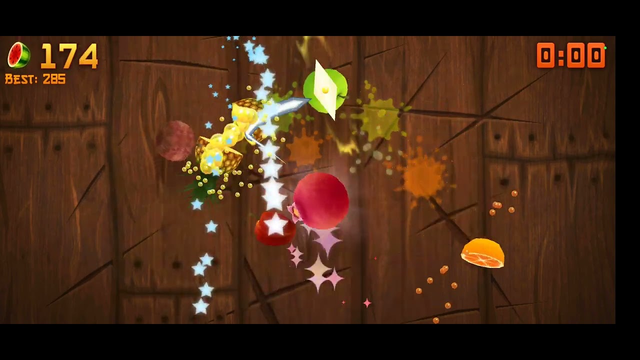 Slicing and dicing - Fruit Ninja - YouTube