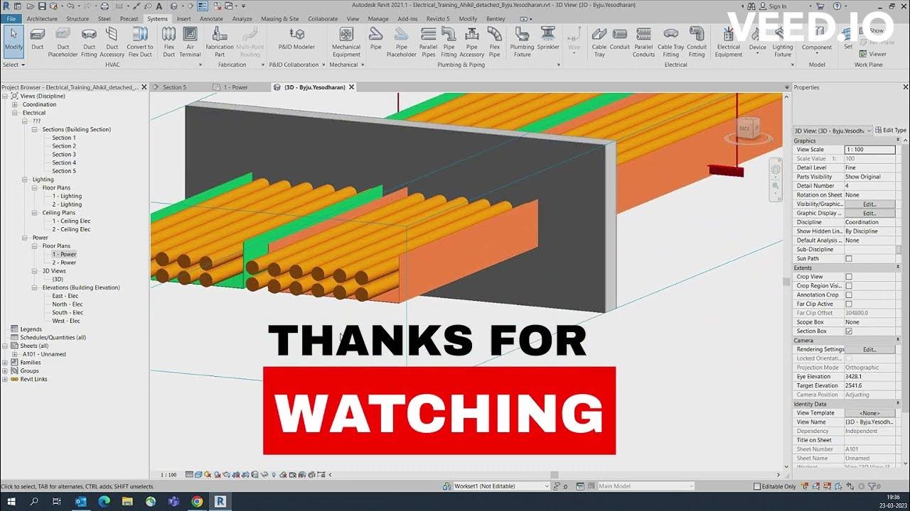 Conduit In Cable Tray Revit Electrical - YouTube