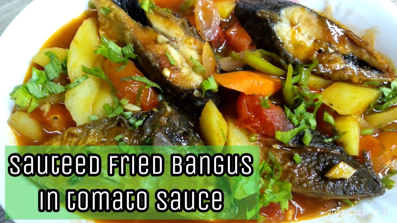 HOW TO COOK FRIED BANGUS IN TOMATO SAUCE | Manay Ed's Cooking - YouTube