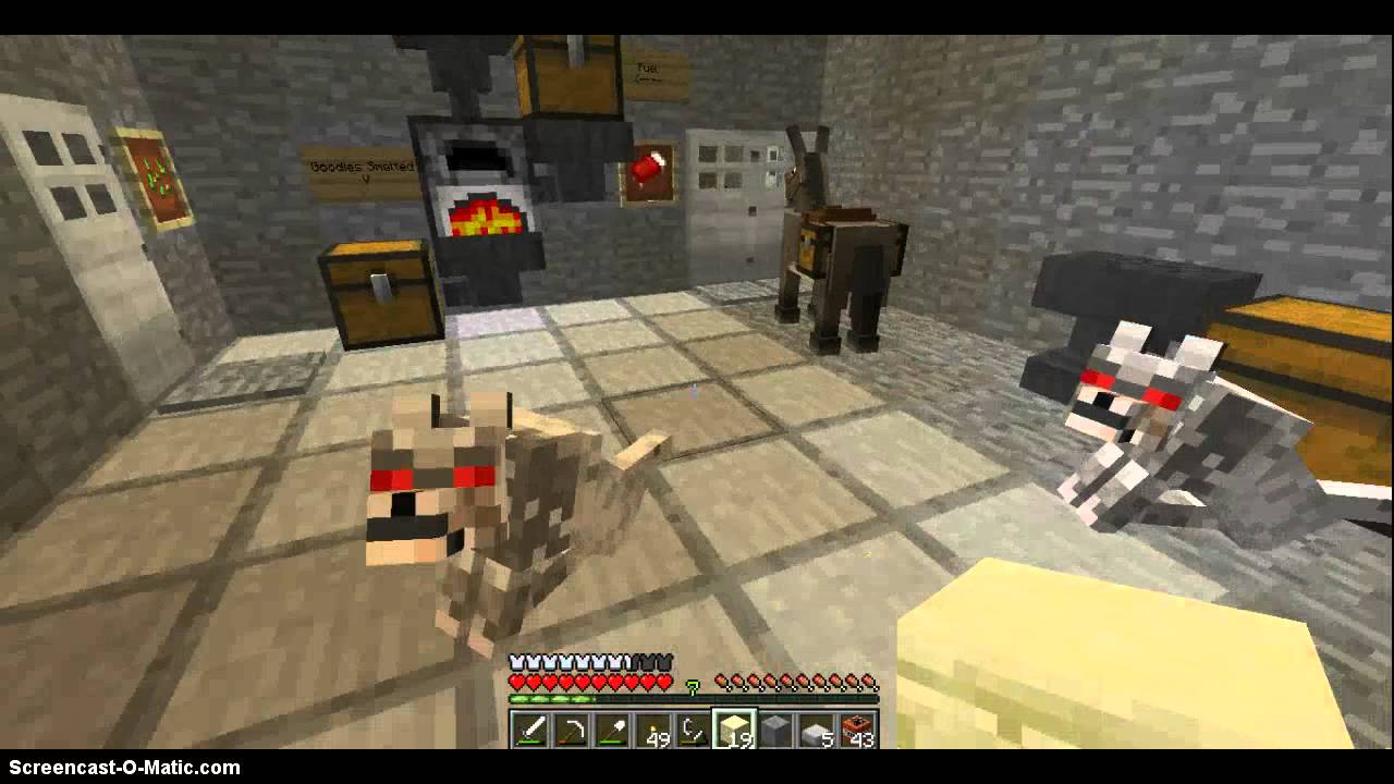 Minecraft: Butt Dancing Angry Dogs XD - YouTube
