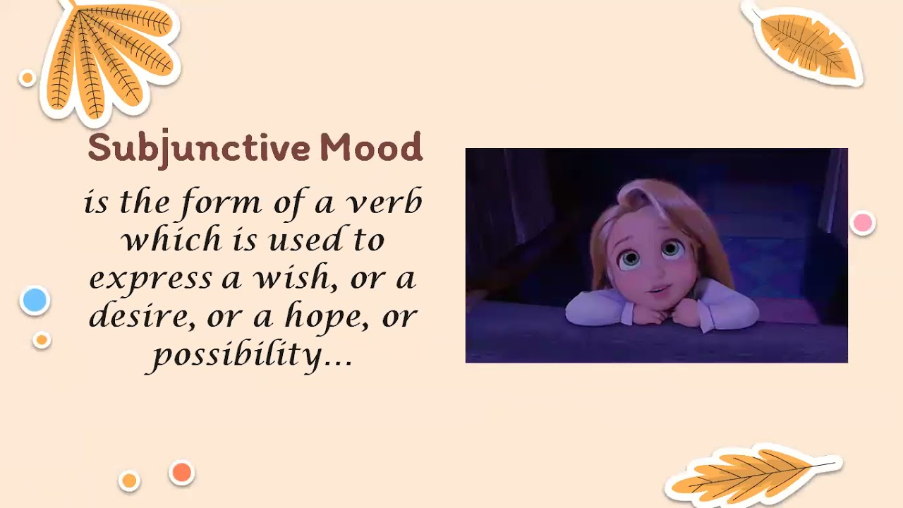 MOODS OF VERBS - INDICATIVE, IMPERATIVE AND SUBJUNCTIVE - YouTube