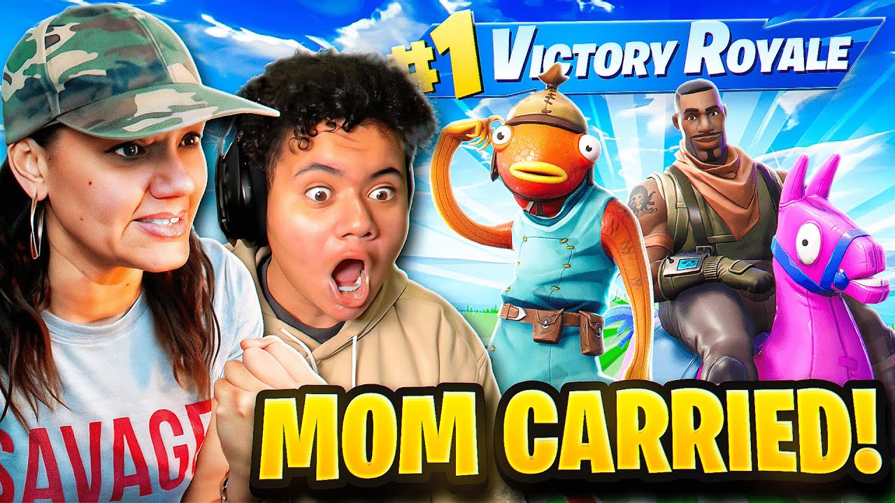 MAMA REZ & KAYLEN PLAY DUOS FOR THE FIRST TIME IN OG FORTNITE!! HE ...