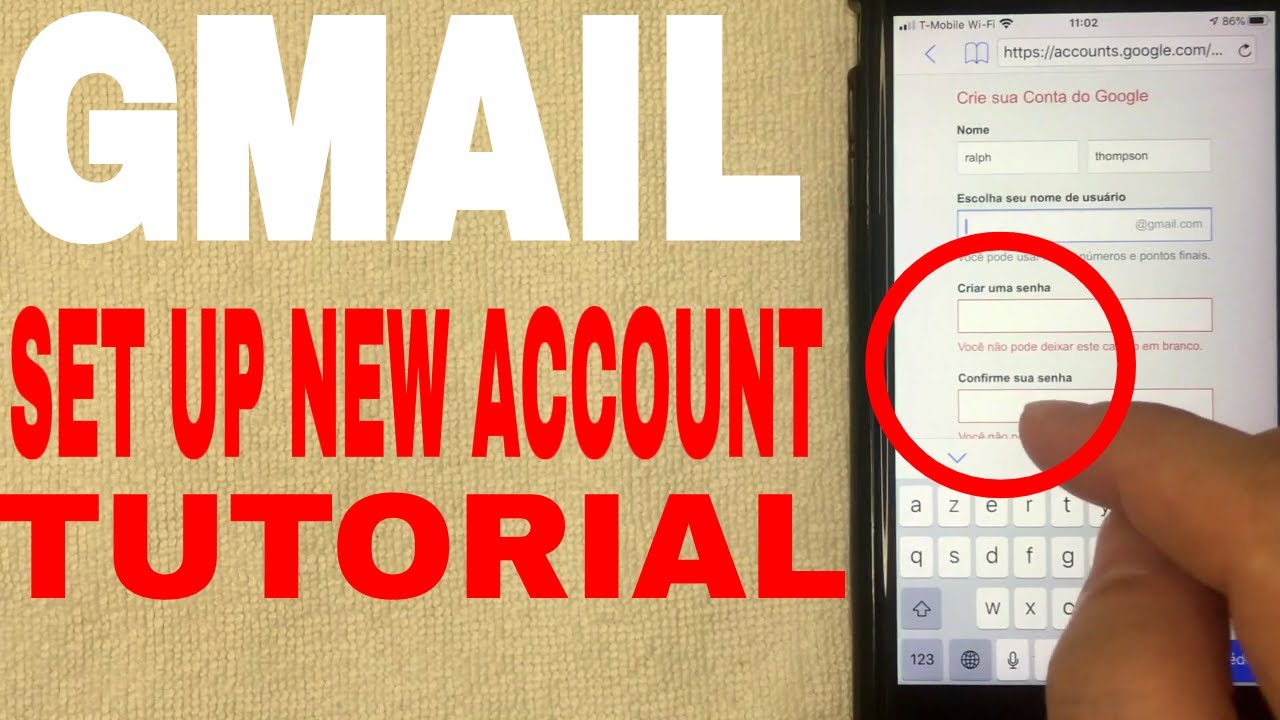 How To Set Up Free Gmail Email Account 🔴 - YouTube