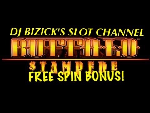 Buffalo Stampede Stampede Slot Machine! FREE SPIN BONUS! ~ BUFFALOOOOOO ...
