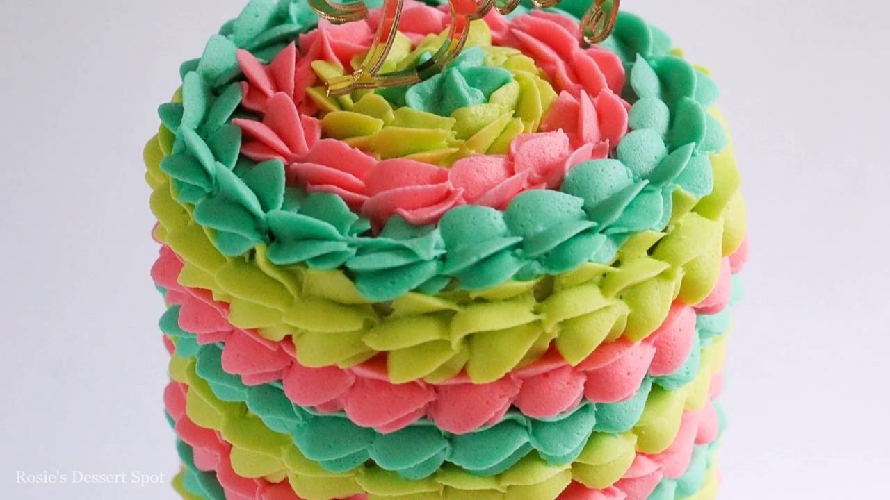 Extra Tall Baby Shower Cake utorial Rosie's Dessert Spot - YouTube