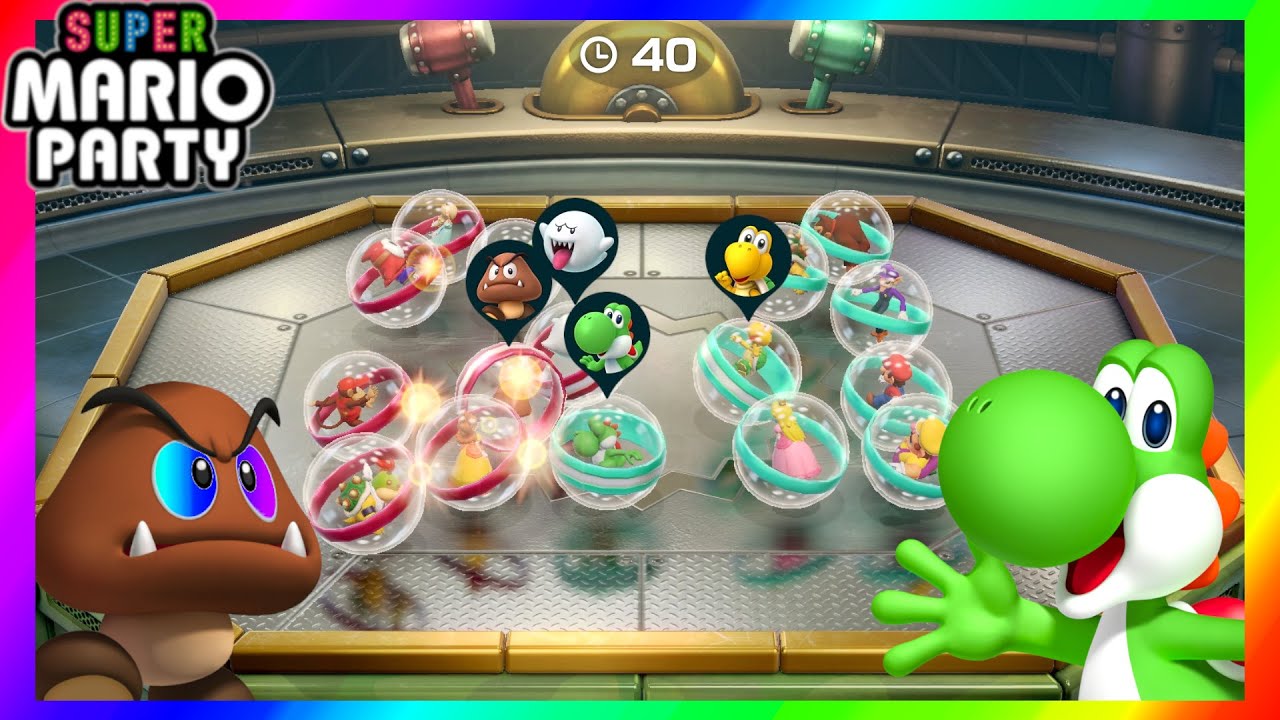 Super Mario Party Minigames Goomba vs Koopa troopa vs Boo vs Yoshi ...