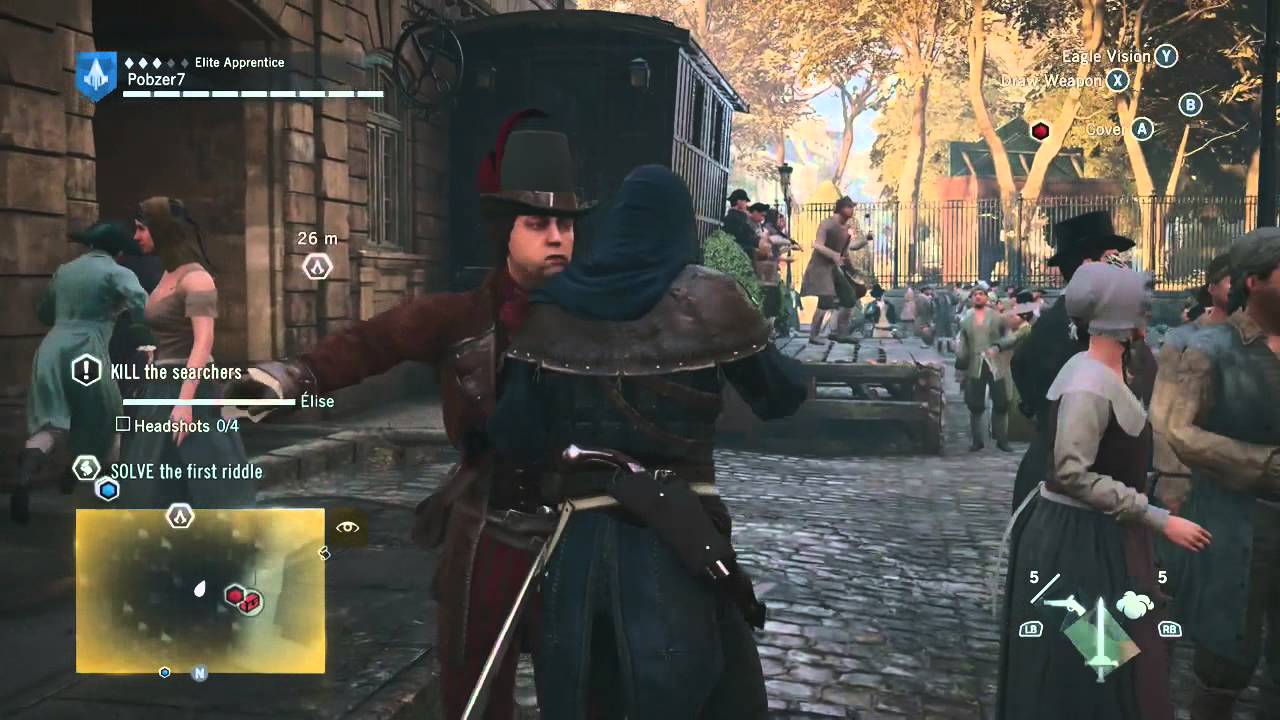 Assassin's Creed Unity part 20: Hedge maze! - YouTube