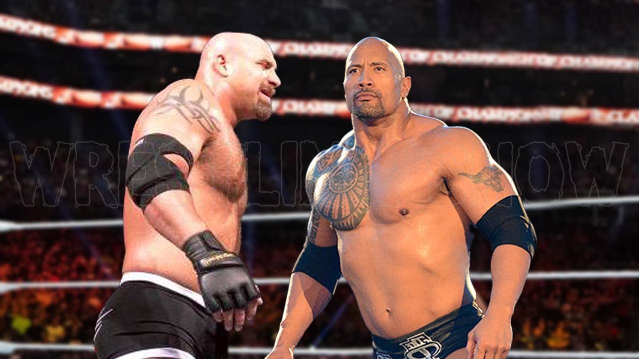 The Rock vs Goldberg Match Wrestling Show - YouTube