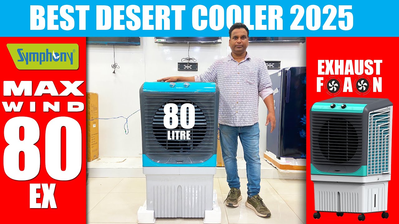 SYMPHONY MAX WIND 80 LITRE IIBEST AIR COOLER 2025 II BEST DESERT COOLER ...