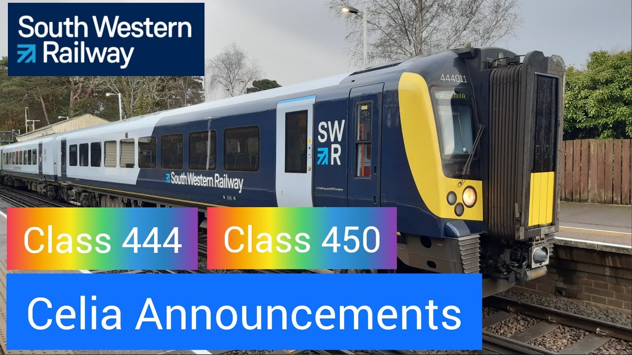 Celia Announcement Compilation including SWR Class 444 & 450. - YouTube