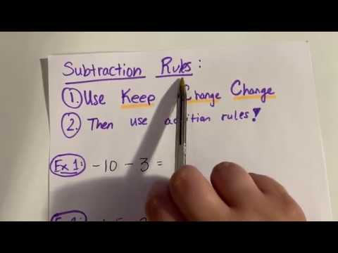 Subtracting Rational Numbers - YouTube