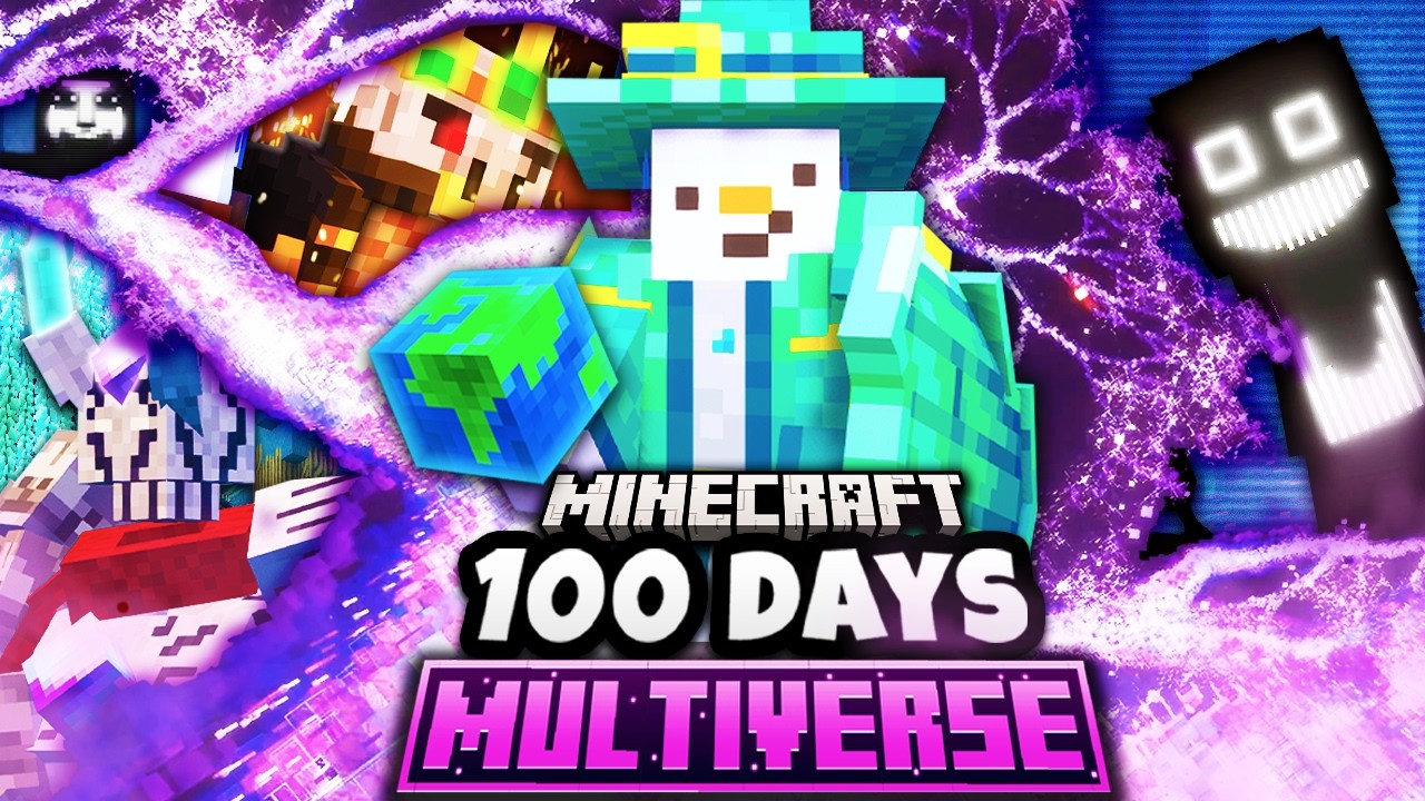 We Survived 100s of Days in the Minecraft MOD Multiverse - YouTube