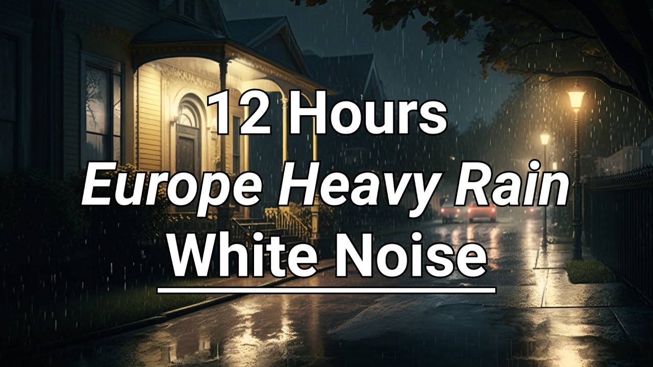 White Noise Rain Sounds, 12 Hours for Sleeping, Enjoy the sounds of ...
