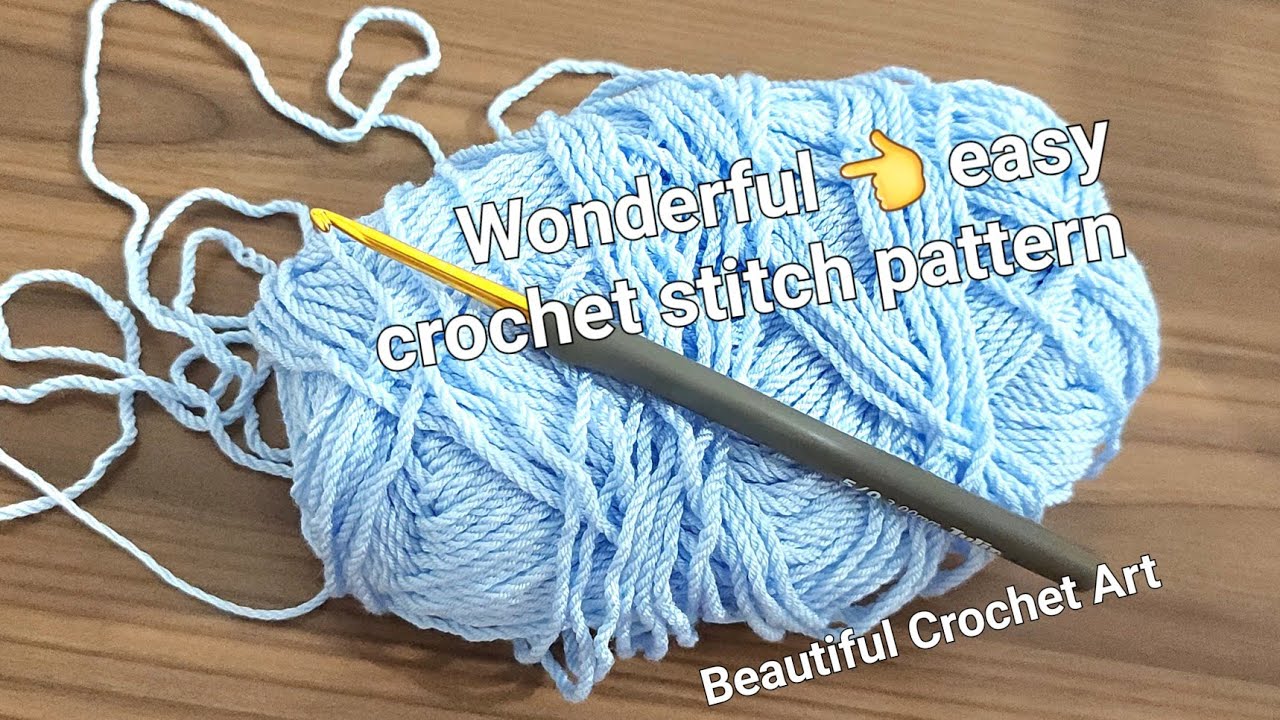 Beautiful Crochet Art stitch🎉 Easy and beautiful crochet pattern ...