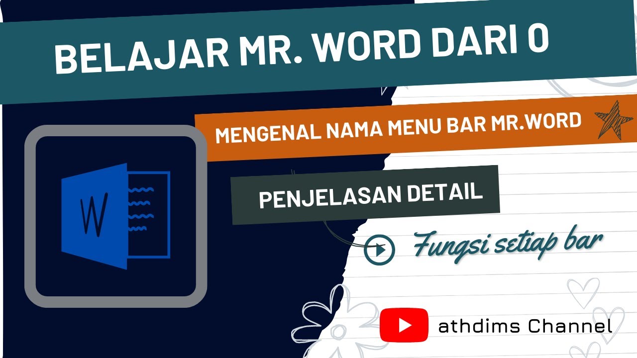 Belajar MR. WORD dari NOL [] PART 1 SIMAK SANGAT PENTING!!!!.... - YouTube