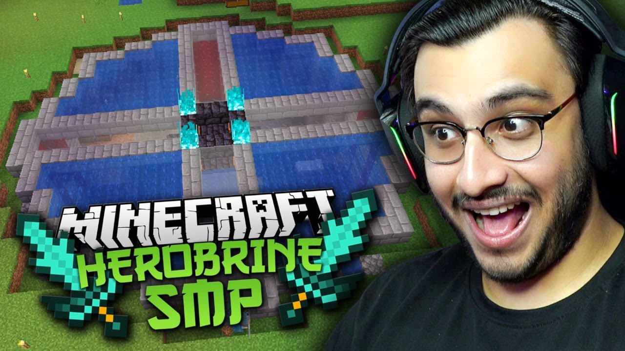 HEROBRINE SMP (DAY2) - BUILDING SECRET HOUSE ENTRANCE | RAWKNEE - YouTube