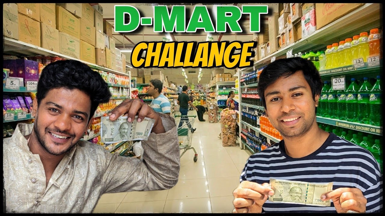 Bangalore D-mart challenge spending (500-RS) in (10-minutes) - YouTube