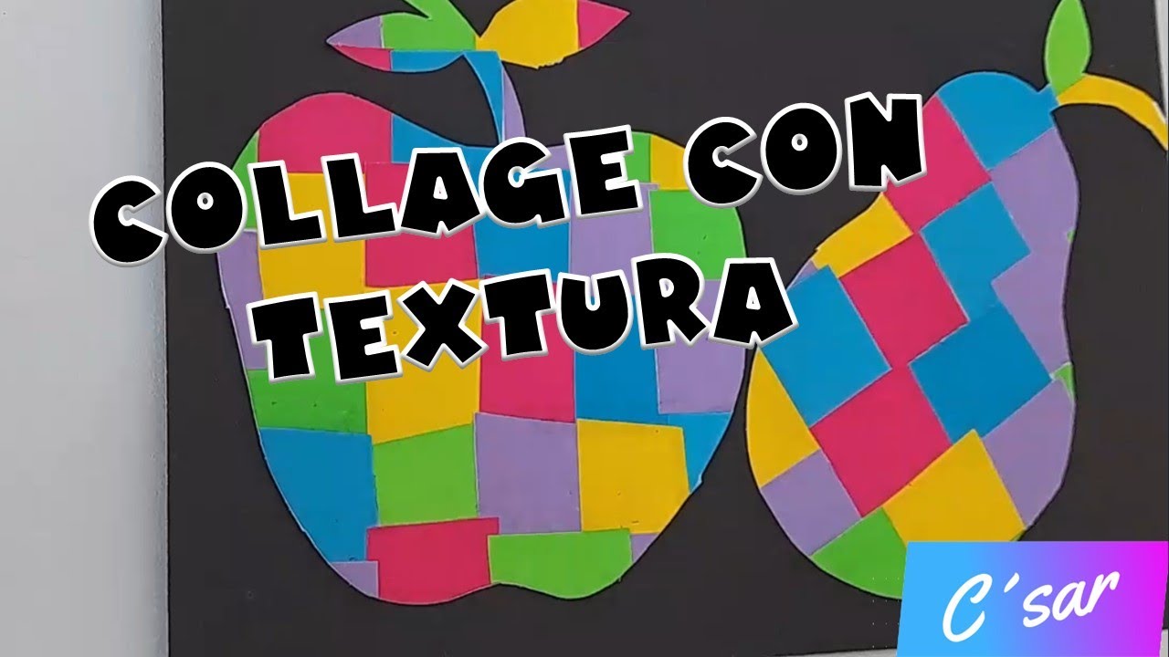 TÉCNICAS DE ARTES PLÁSTICAS: COLLAGE CON TEXTURA - YouTube