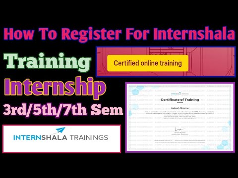 How To Register For Internshala Training And Internship || Internshala ...