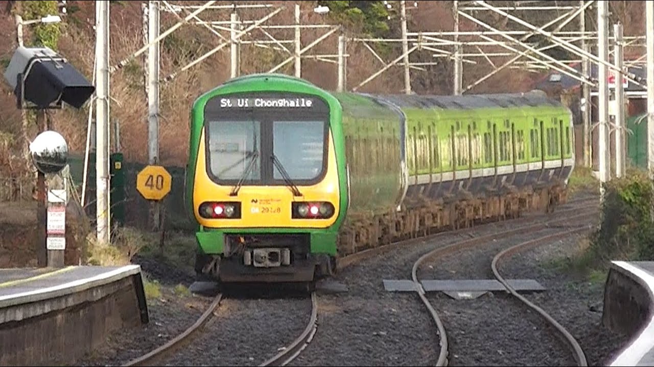 IE 29000 Class DMU Train number 29428 - Killiney Station, Dublin - YouTube