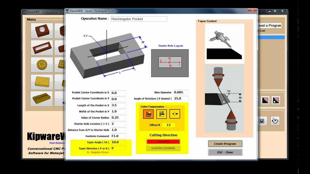 KipwareW® Conversational CNC Programming Software - YouTube
