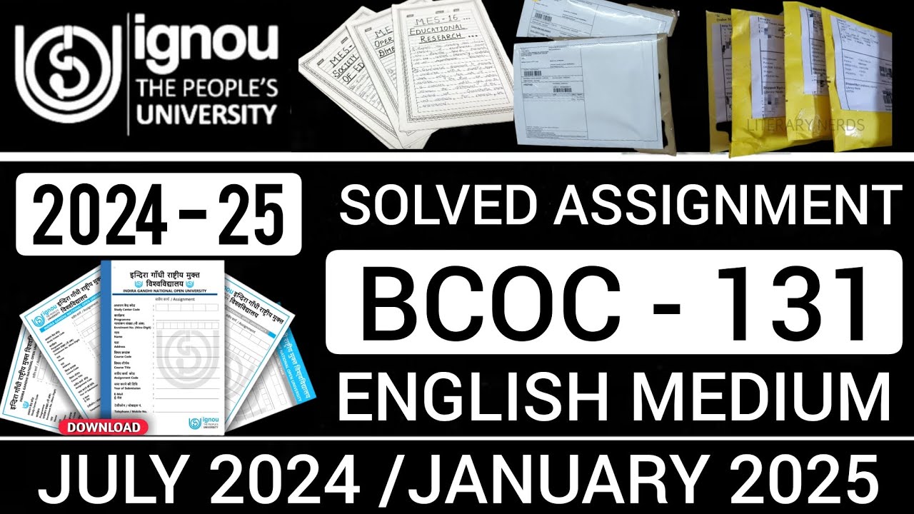 BCOC 131 SOLVED ASSIGNMENT 2024-25 | BCOC 131 SOLVED ASSIGNMENT 2024-25 ...
