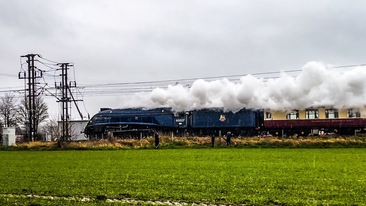 60007 Sir Nigel Gresley | Steam Dreams Excursion | Balne Level Crossing ...