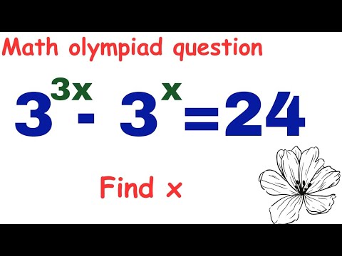 Math Olympiad question | a nice exponential question | Trick to solve ...