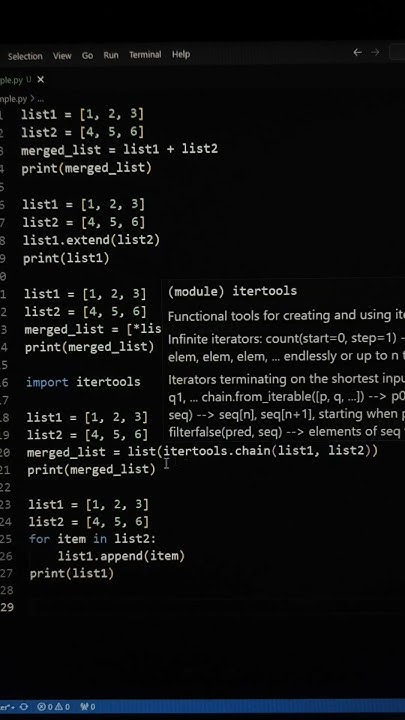 How To Merge Two List In Python 🚀 Pythontips Pythonprogramming Youtube
