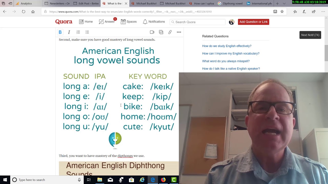 Long, Short, and Diphthong Vowels - YouTube