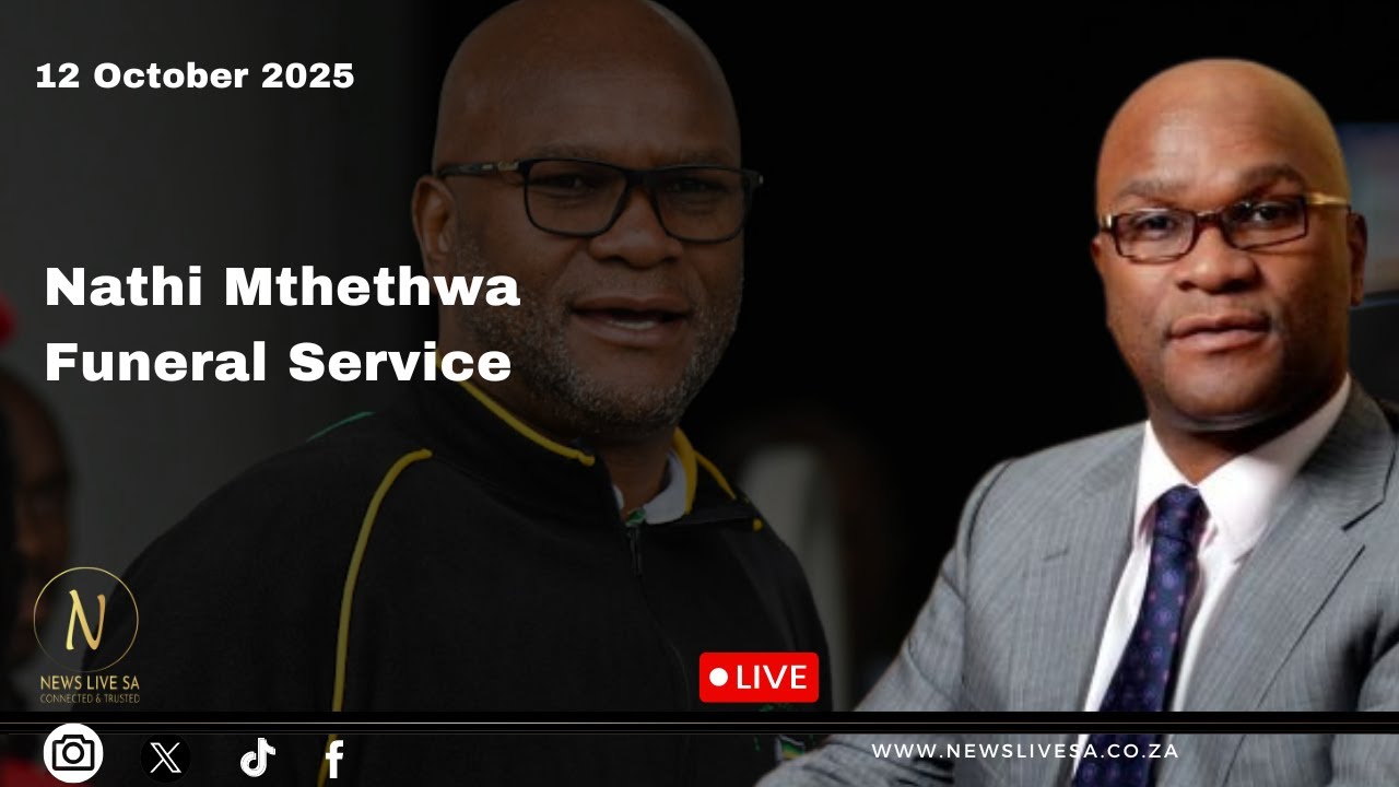 Funeral Service for the late Nathi Mthethwa - YouTube