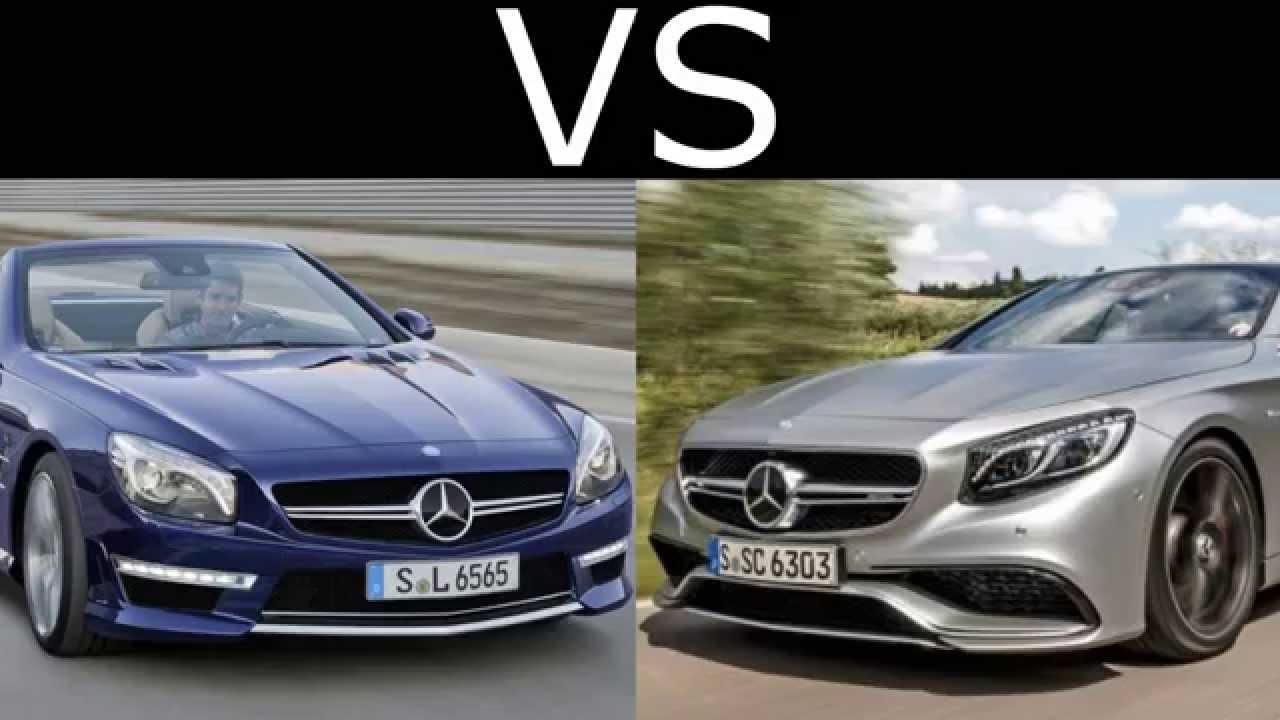 Mercedes S Coupe 63 AMG vs Mercedes SL 65 AMG Acceleration - YouTube