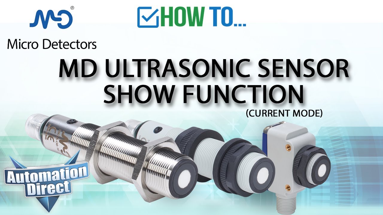 Micro Detectors MD Ultrasonic Sensor Show Function (current mode) from ...
