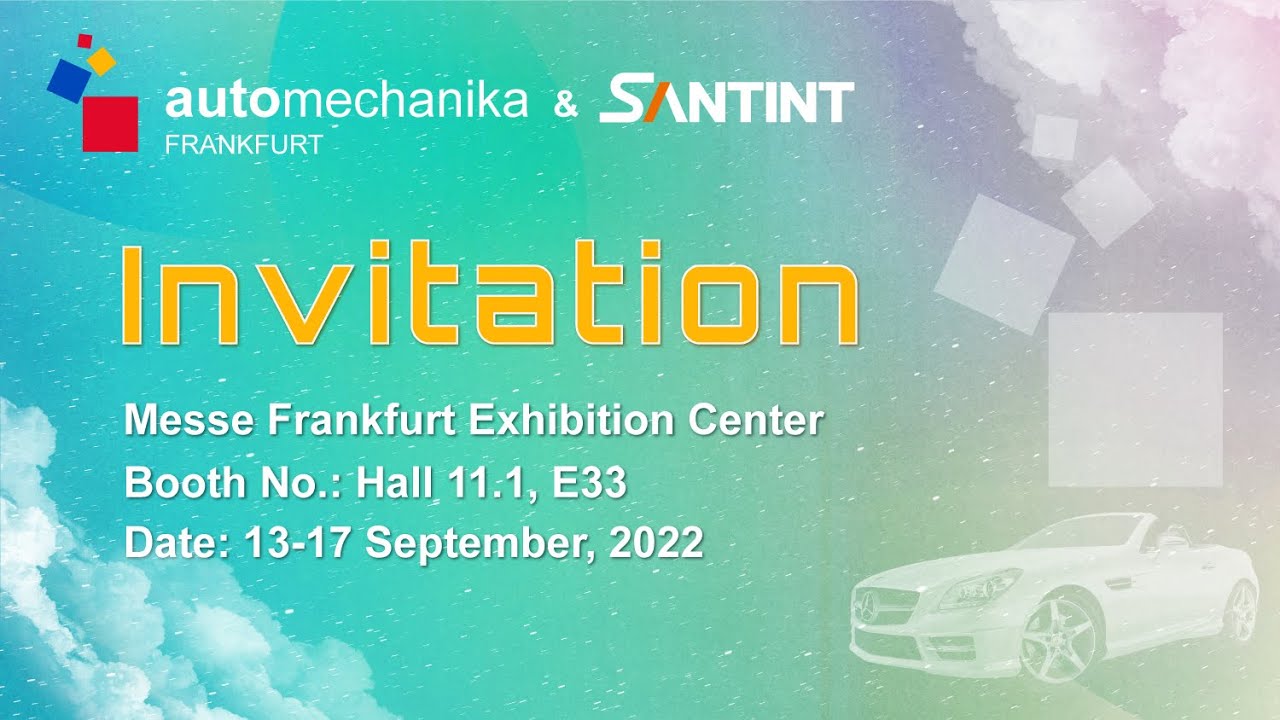 Santint Invitation of Automechanika Frankfurt 2022 - YouTube
