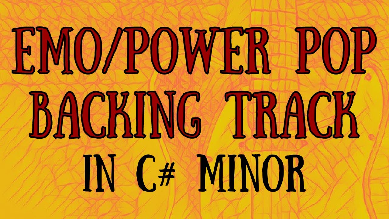 Emo/Power Pop Backing Track in C# minor - YouTube