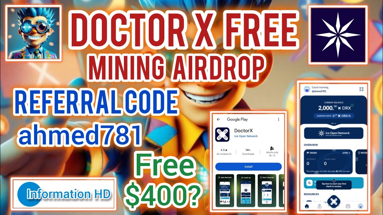 Doctor X Free Mining Airdrop App. | Doctor X Create Account Real/Fake ...