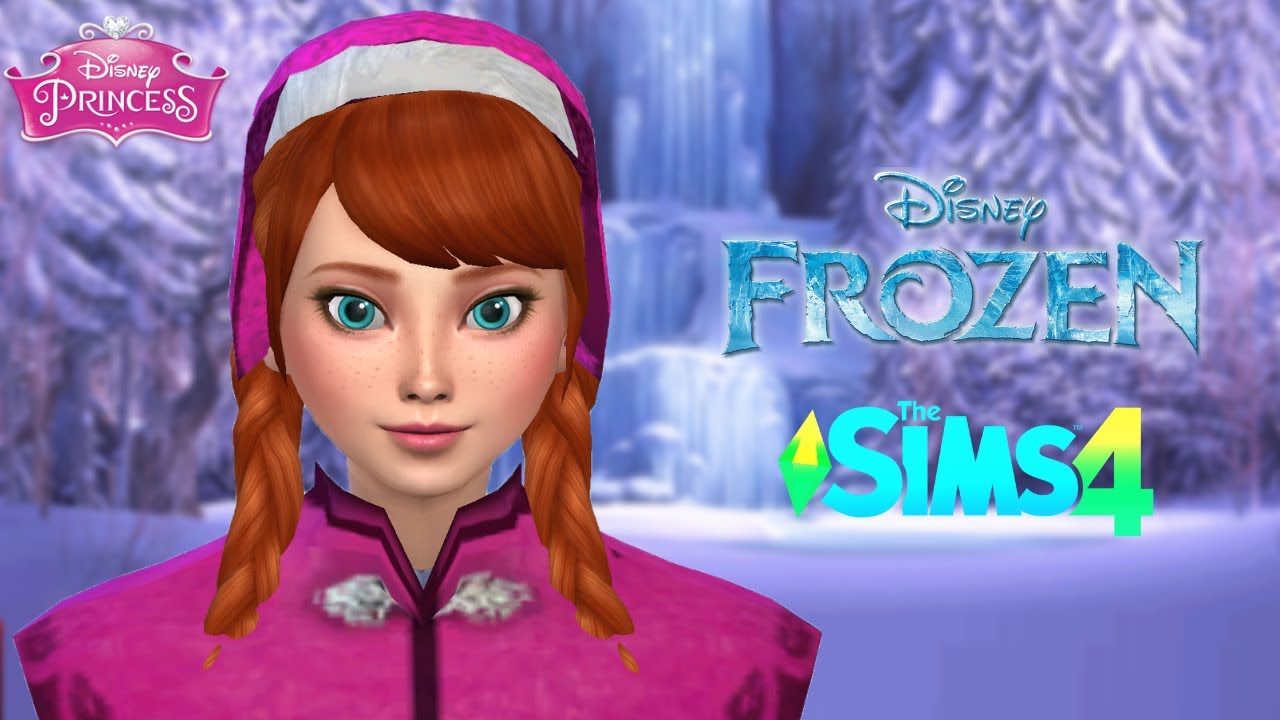 Anna "Frozen" (+ CC Links) // The Sims 4: Create A Sim - YouTube