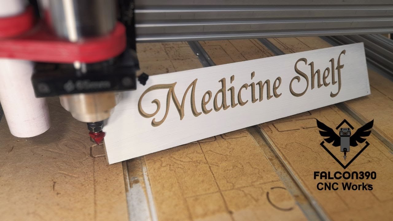 My desktop CNC made me a sign... - YouTube