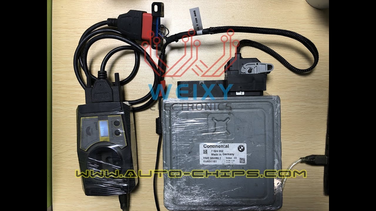 How to use our BMW MSV & MSD test platform cable read BMW DME ISN via ...