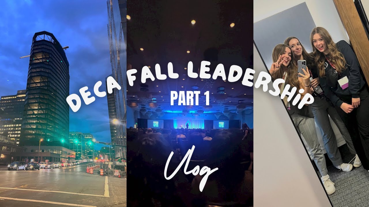 a chaotic DECA fall leadership conference vlog | Part 1 - YouTube