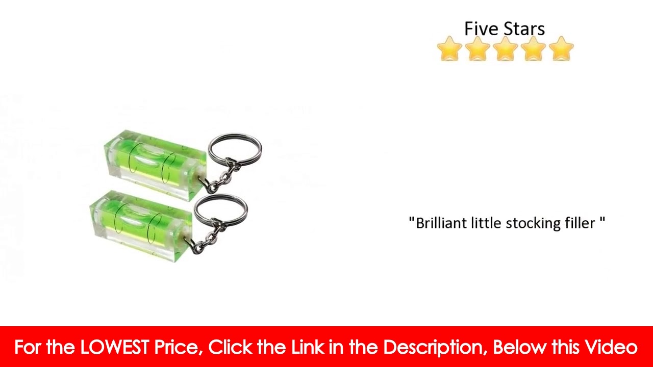 Mini Spirit Level Keyring Keychain Review - YouTube