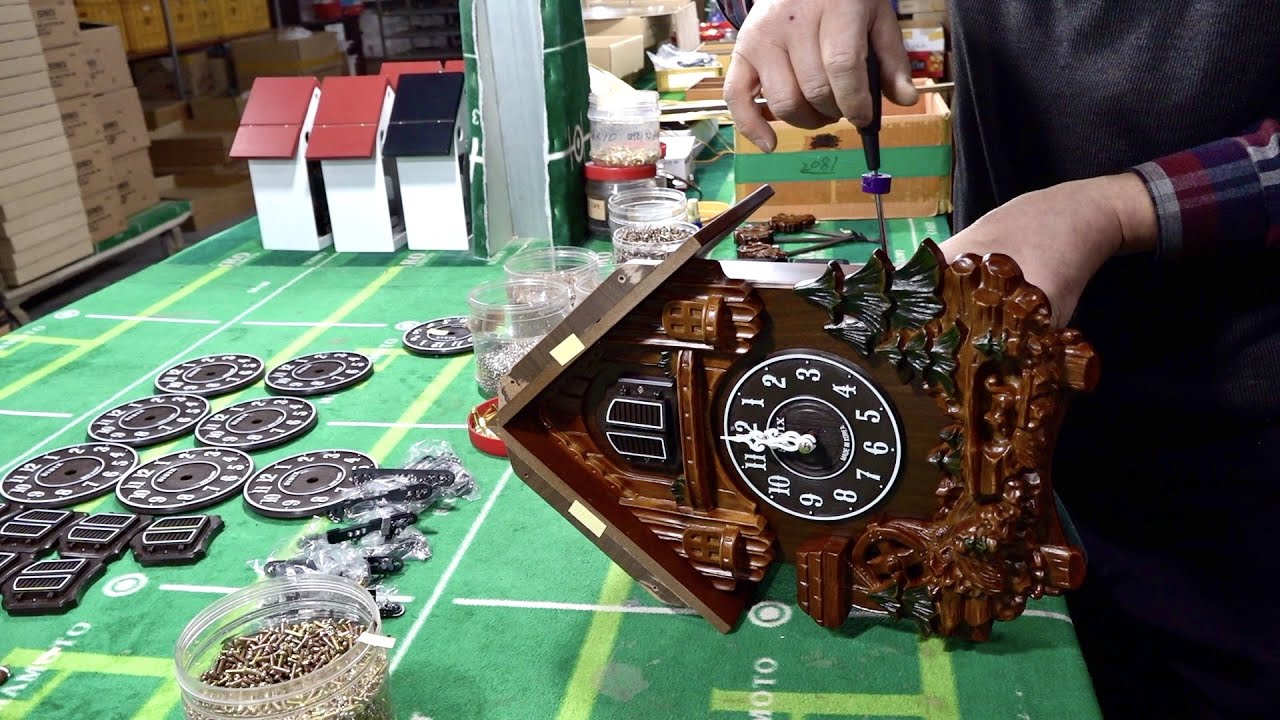 Process of Making Cuckoo Clock. Last Wall Clock Factory in Korea - YouTube