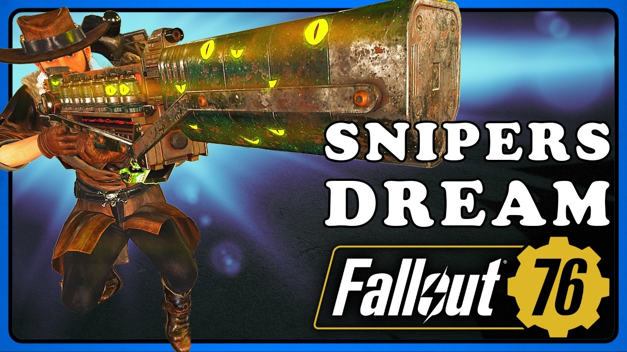 Fallout 76: Sniper Human Build & Gauss Rifle Review. No Vats, One Shot ...