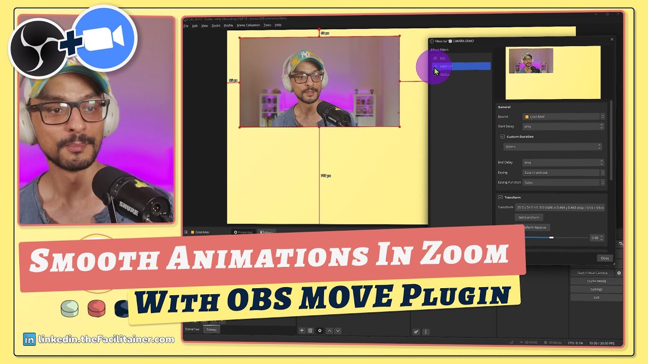 OBS MOVE Plugin: Smooth Animations in Zoom - YouTube