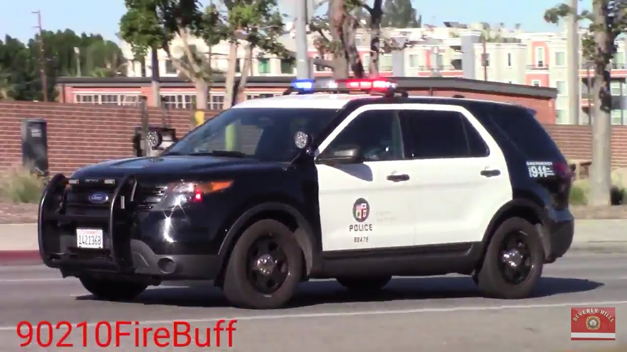 LAPD Ford Explorer Responding x2 - YouTube